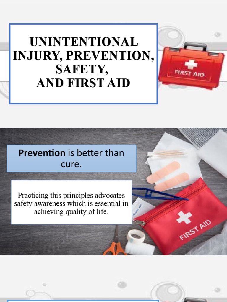 Unintentional Injury, Prevention, Safety | PDF | First Aid | Wound