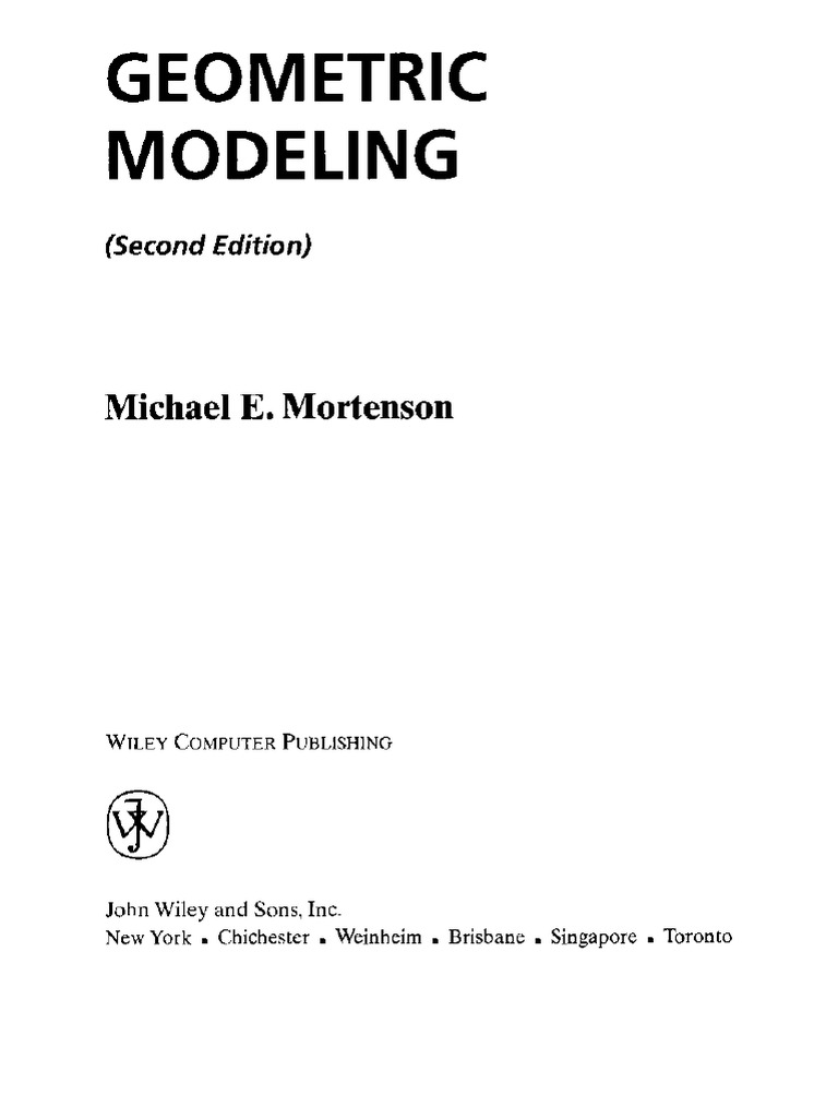 Geometric Modeling by Michael E. Mortenson | PDF