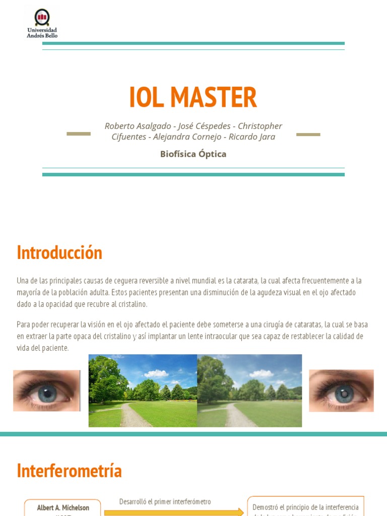 Iol Master | PDF | Ojo humano | Infrarrojo