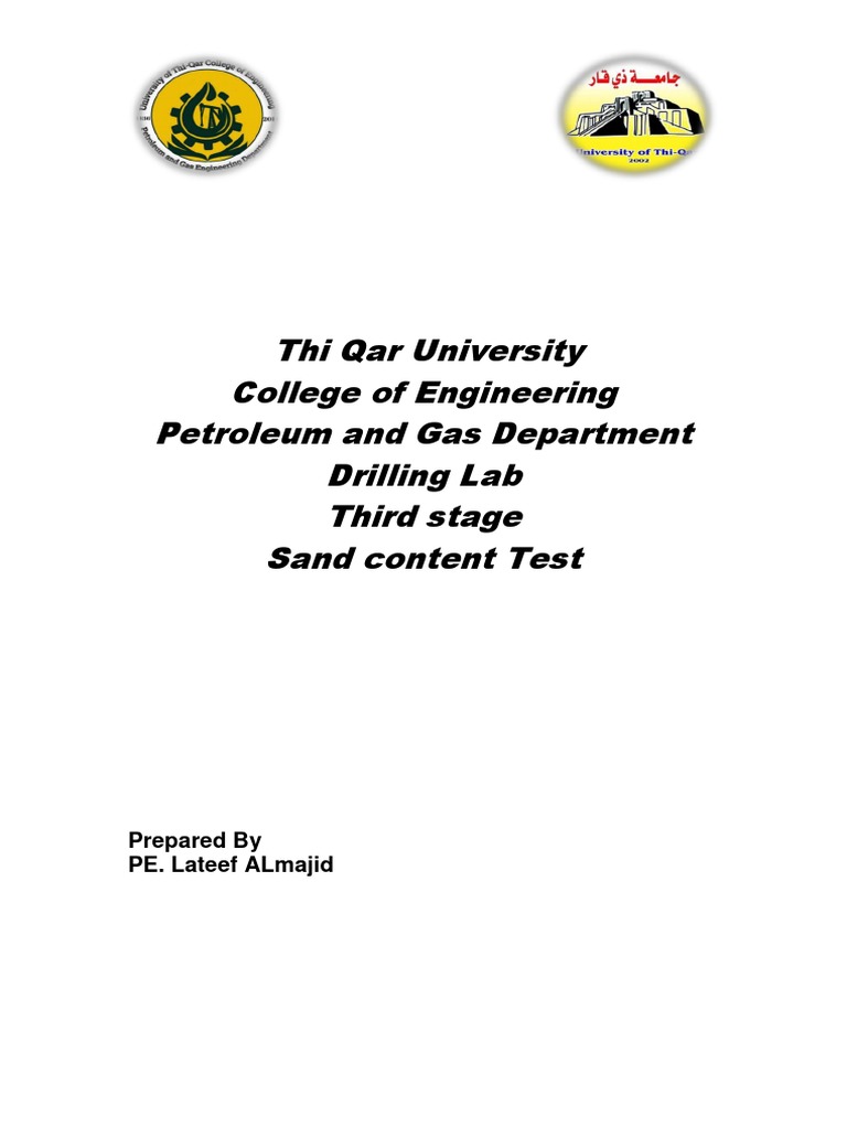 Determining Sand Content in Drilling Mud Through Sieve Analysis: A ...