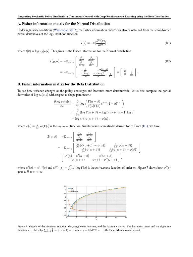 Fisher Information Matrix For Normal | PDF