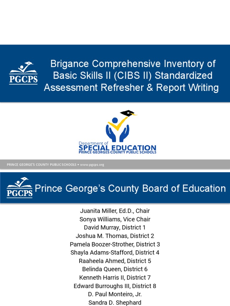 Brigance Standardized Refresher Report Writing Training | Download Free ...