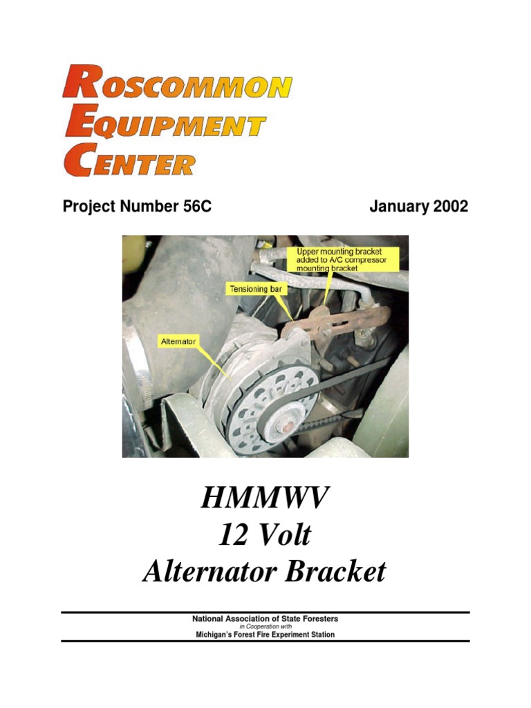 Vdocuments - MX - Project 56c HMMWV 12 Volt Alternator Bracket | PDF