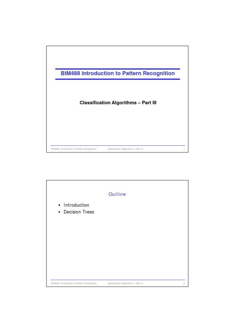 07 - Classification Algorithms - Part III | PDF | Statistical ...