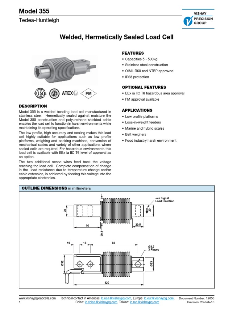 Model 355: Tedea-Huntleigh | PDF | Construction | Welding