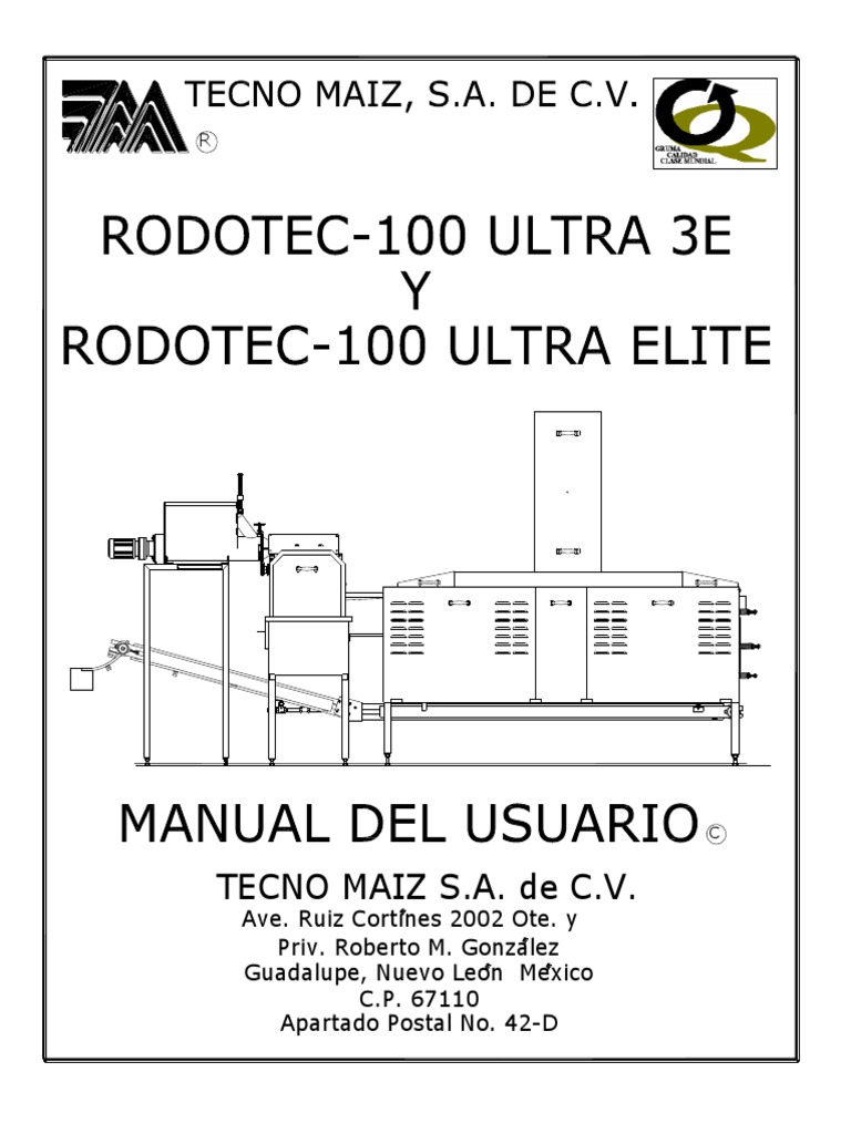 Rodotec RT 100 Ultra 3e y Elitemanualusuarionov2012 | PDF | Presión ...