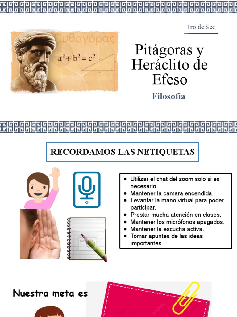 Pitagoras Y Heráclito Pdf Metafísica Teorías Filosóficas
