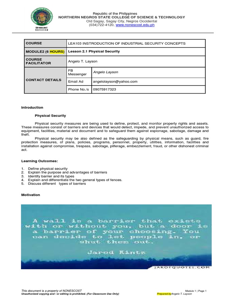 Lea 103 Module 2 Lesson 1 3 | PDF