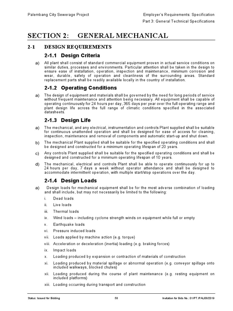 RFQ - 005c - Specification of MEP Work | PDF | Bearing (Mechanical ...