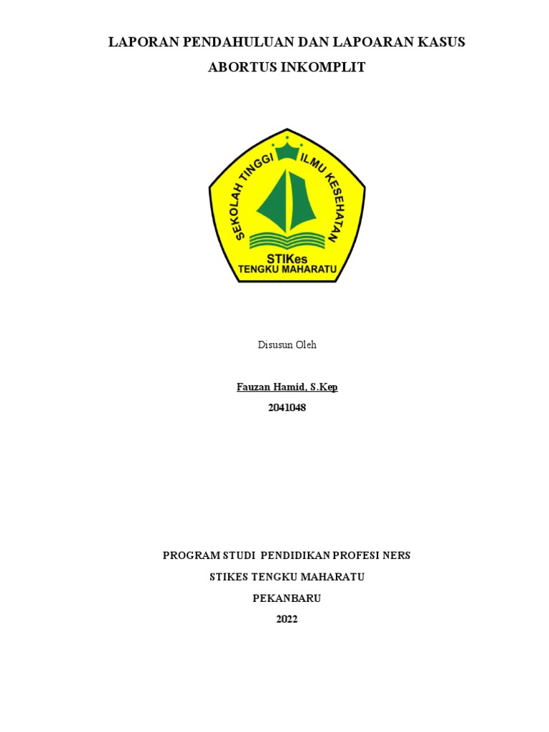 Laporan Kasus Abortus Inkomplit | PDF
