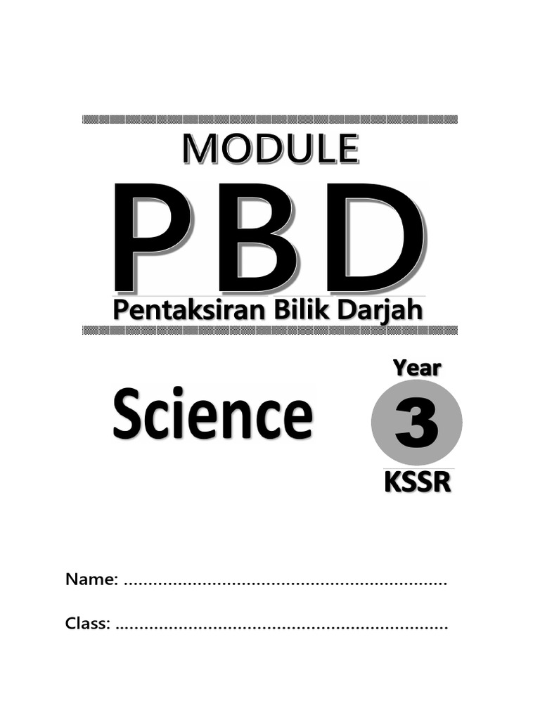 Module PBD Science Year 3 | PDF | Tooth | Buoyancy