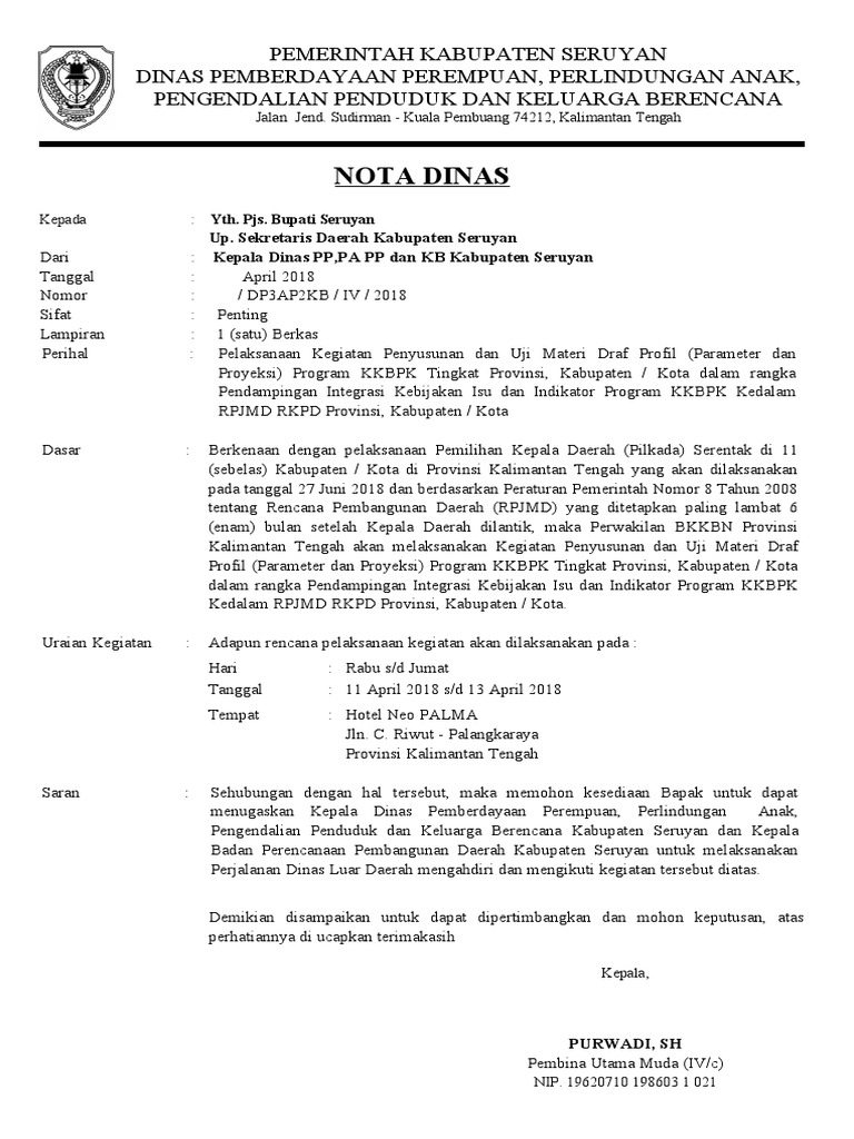 Nota Dinas | PDF