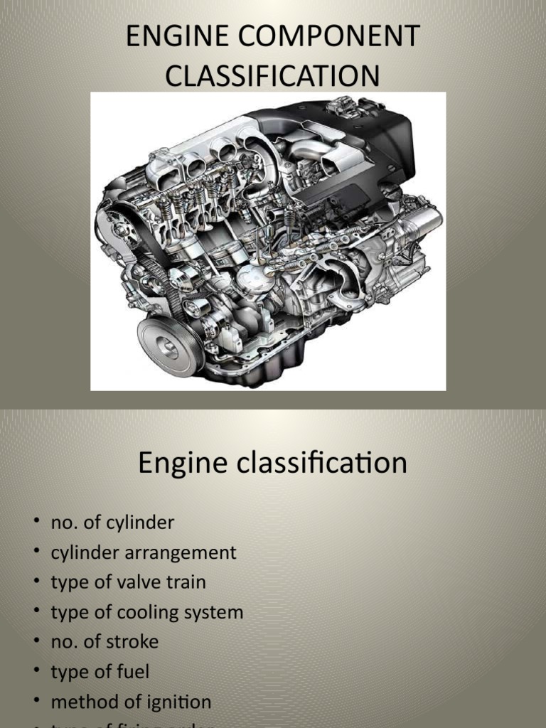 ENGINE COMPONENT CLASSIFICATION | PDF