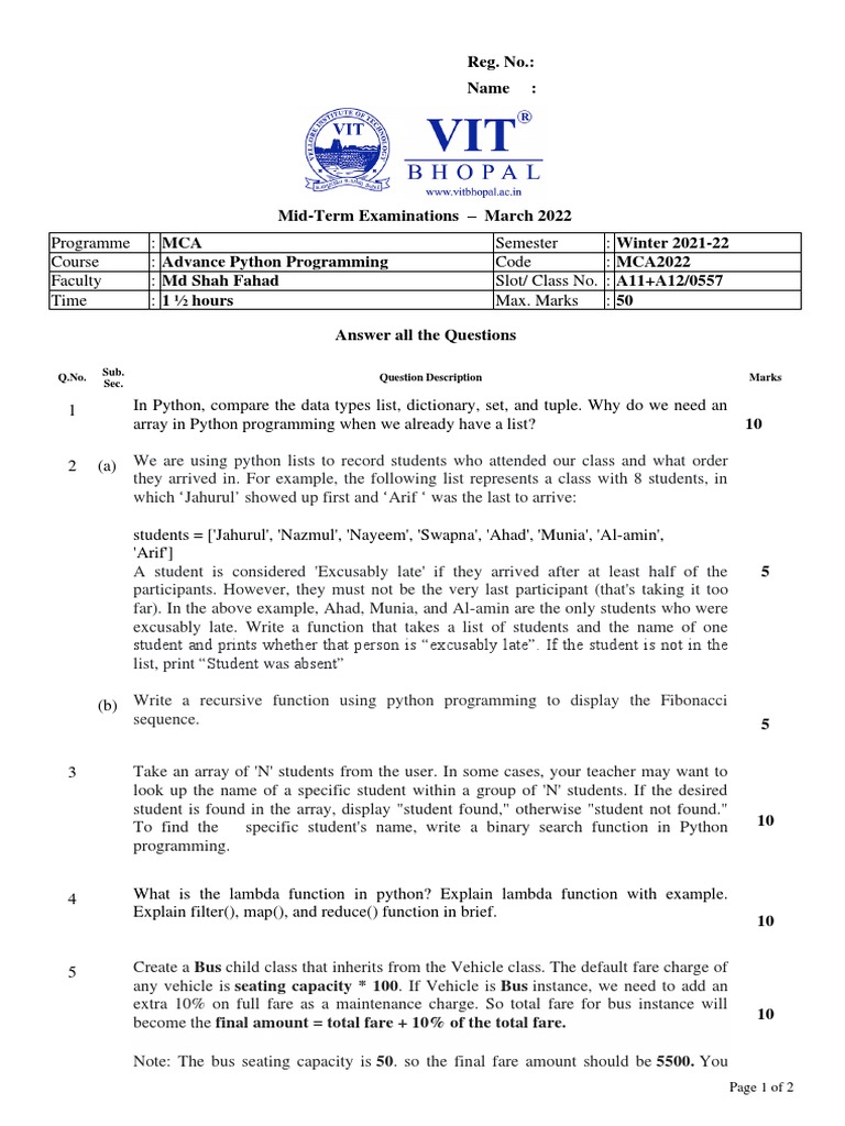A11 - A12 - 0557 - Advance Python Programming - Winter 2021-22 ...
