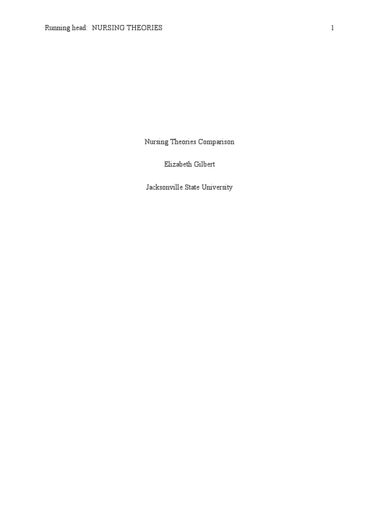 Module 2 Nursing Theories Paper | PDF | Nursing | Health Care