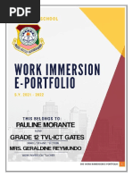 Application Letter WOrk Immersion | PDF | Learning | Behavior Modification