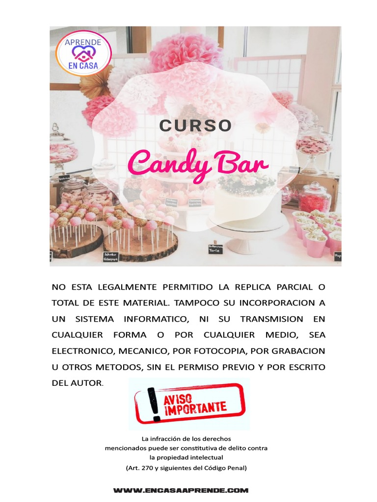 Curso de Candy Bar y Mesas de Dulces | PDF | Color | Presupuesto