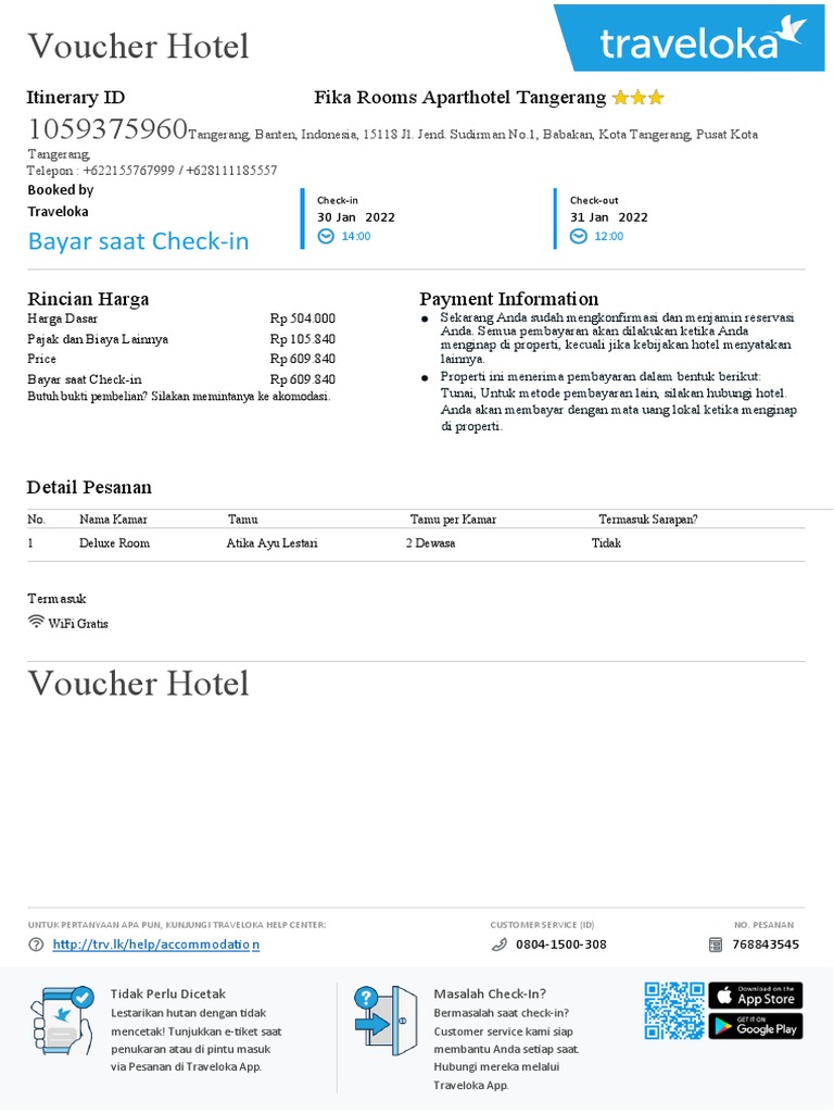 Invoice Bill Guest | PDF