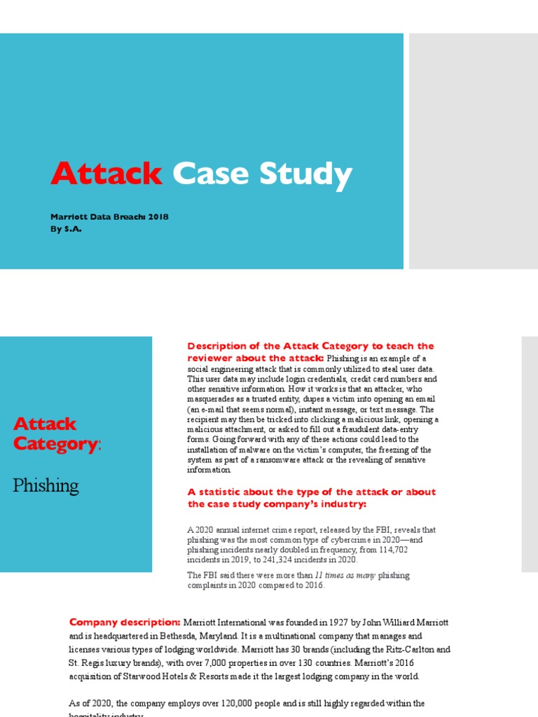 Case Study - 2018marriott | PDF | Marriott International | Phishing