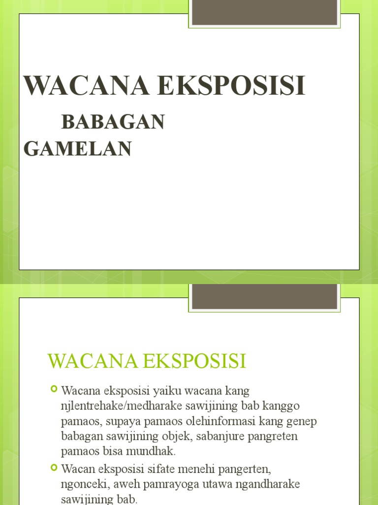 Teks Eksposisi Gamelan Jawa | PDF