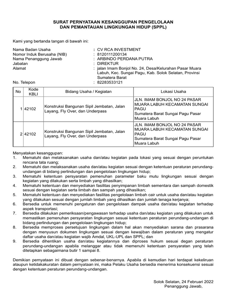 SPPL-CV-RCA-Investment | PDF