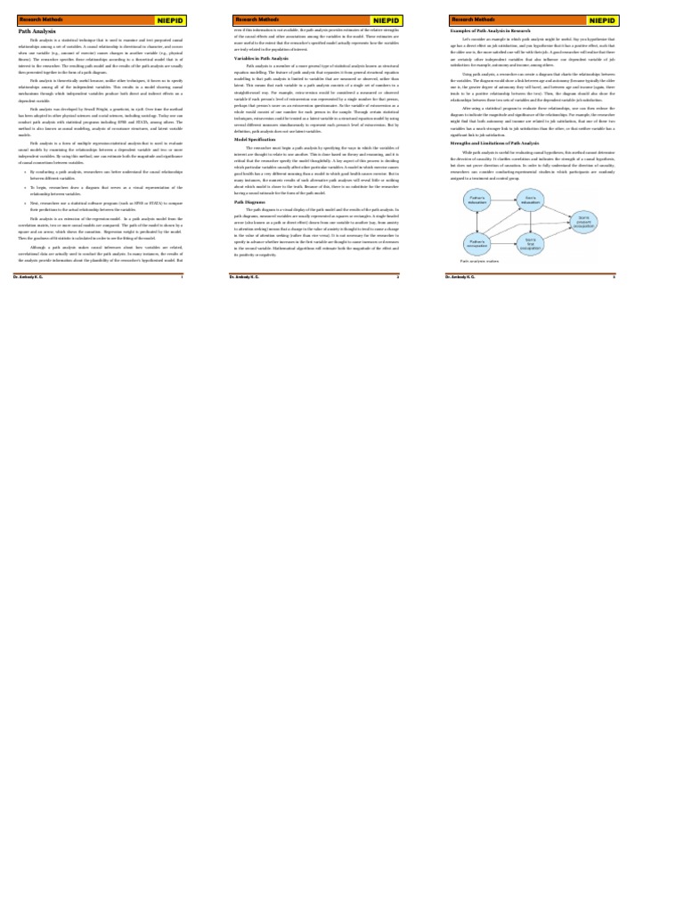 Research Methods Path Analysis | PDF | Causality | Structural Equation Modeling