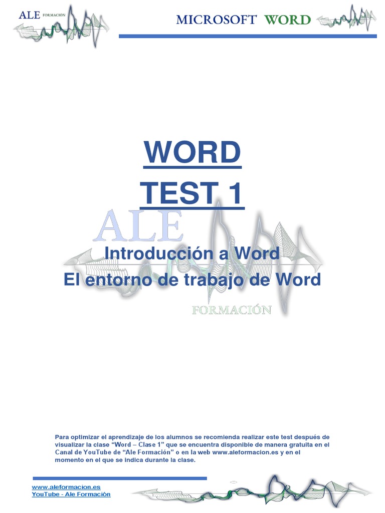 Test Word 1 Gratis 5248874 | PDF | Ventana (informática) | Microsoft Word