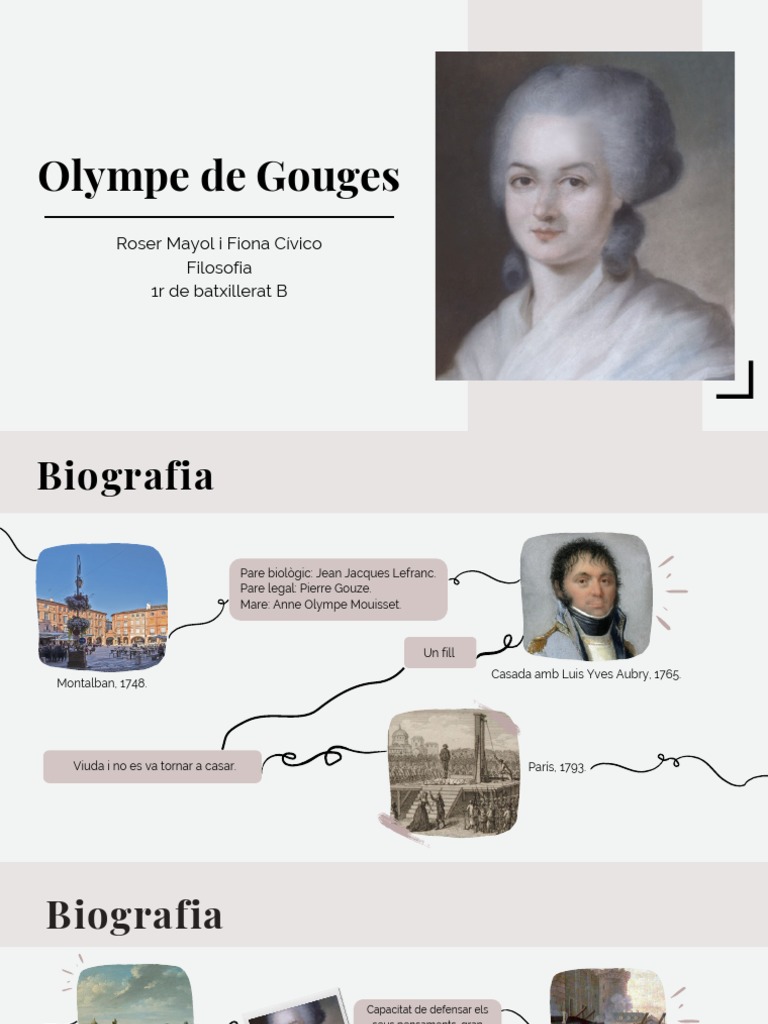 Olympe de Gouges - PPT | PDF