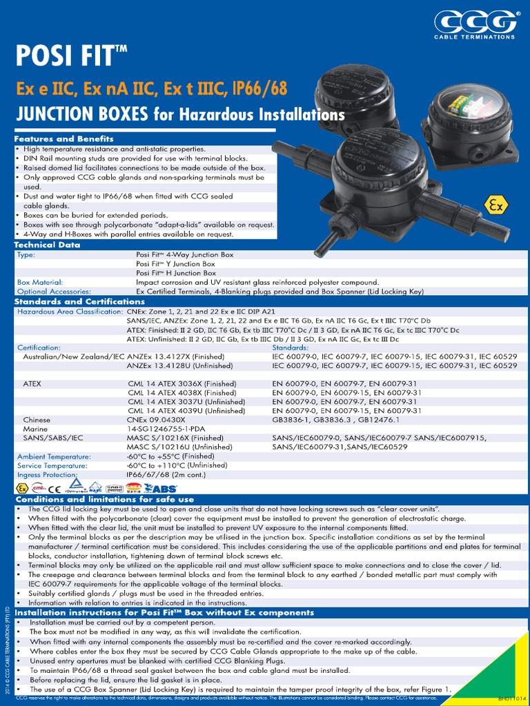 CCGPosiEx Junction Box | PDF