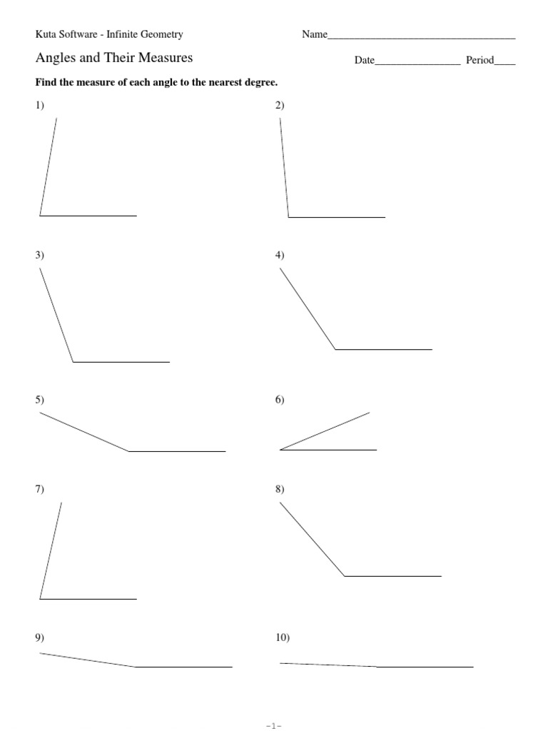 2-Angles and Their Measures | PDF | Angle | Geometry
