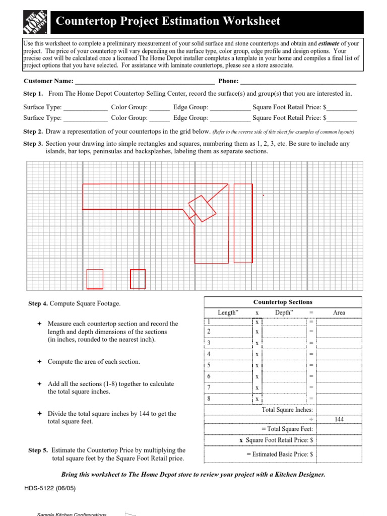 Counter Top Measure Guide LN | PDF | Countertop | Business