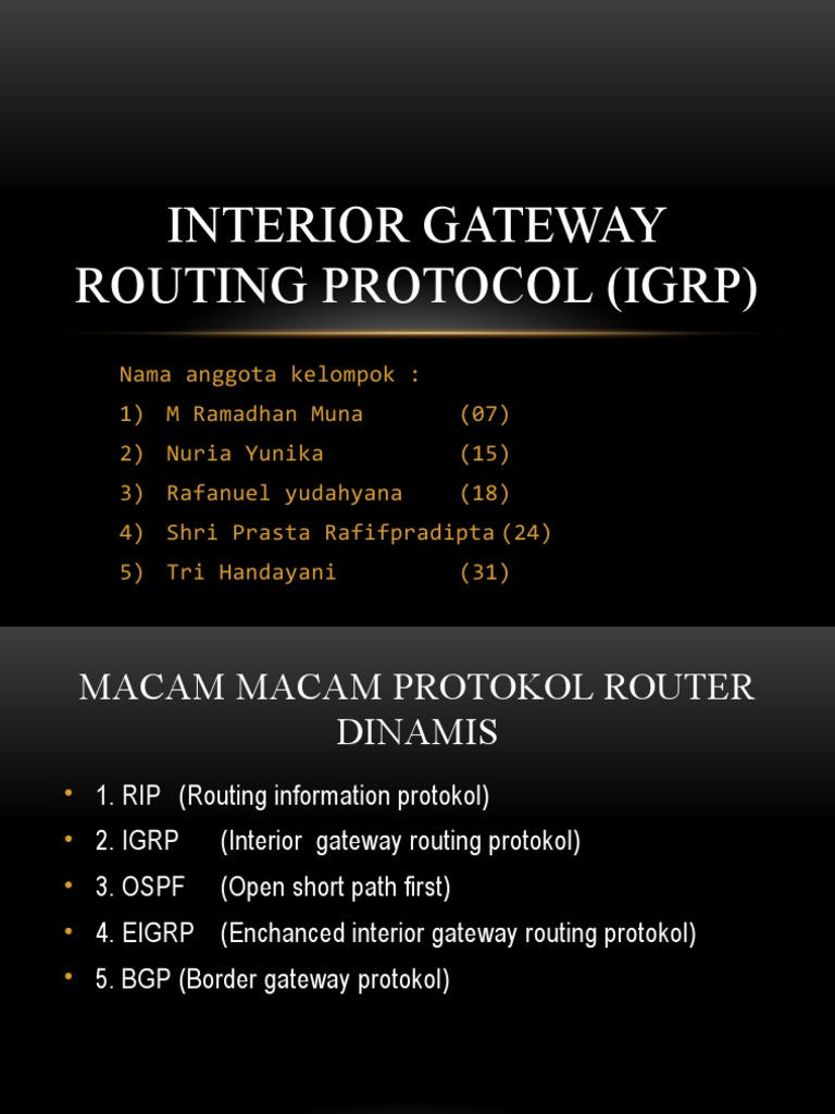 Interior Gateway Routing Protocol (Igrp) | PDF
