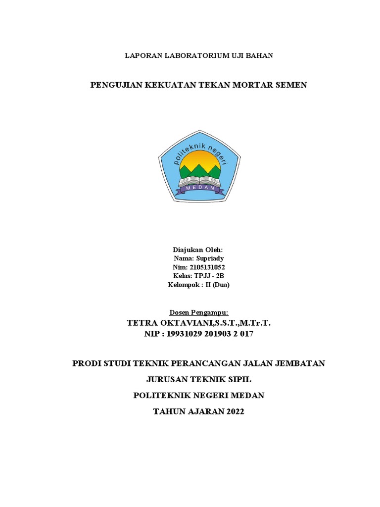 Kuat Tekan Mortar | PDF