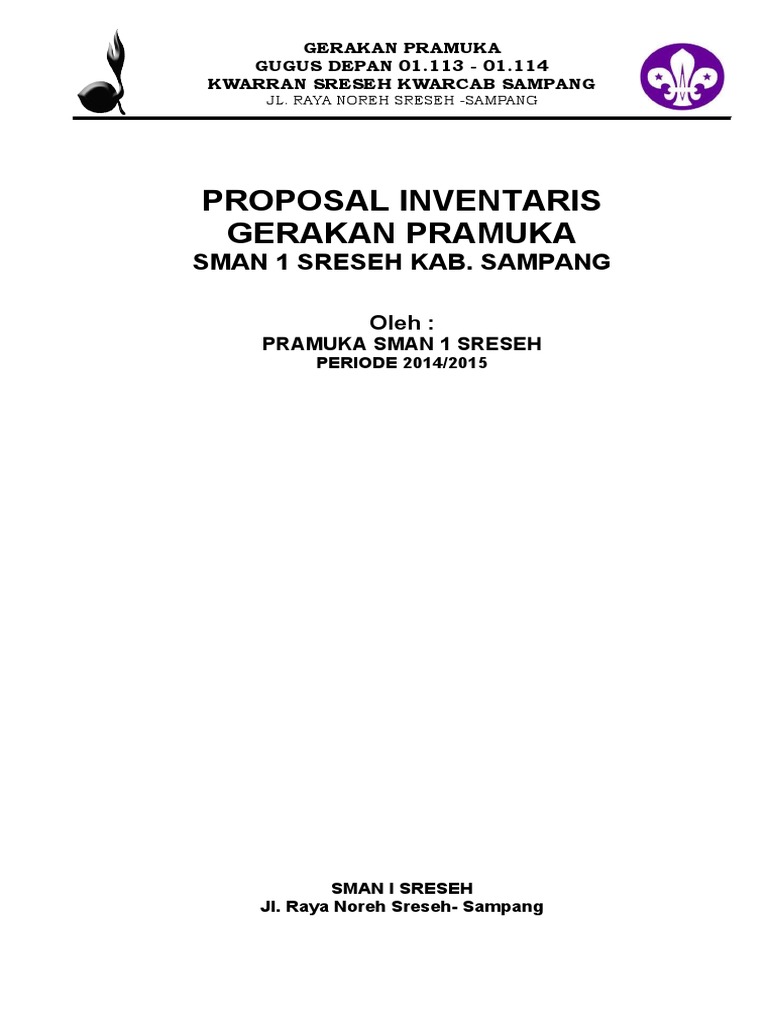 Contoh Proposal Pramuka | PDF