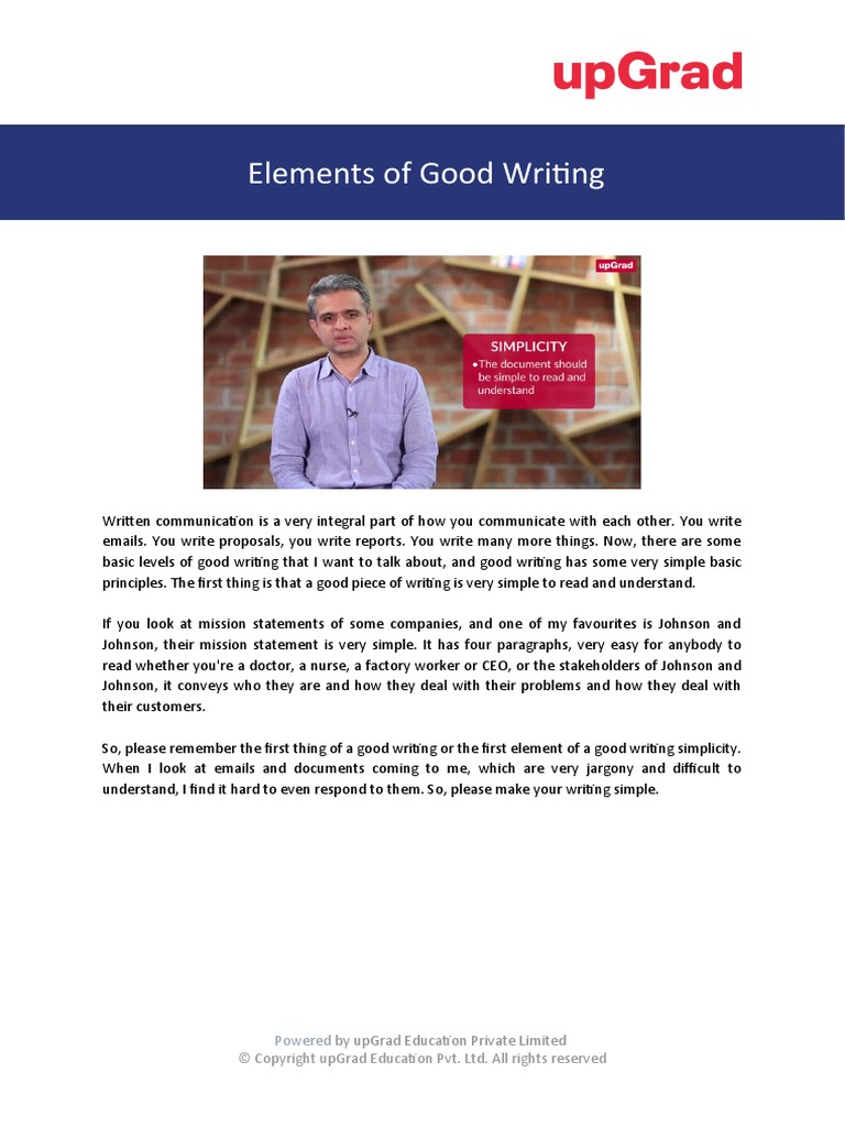Elements of Writing | PDF | English Language | Download