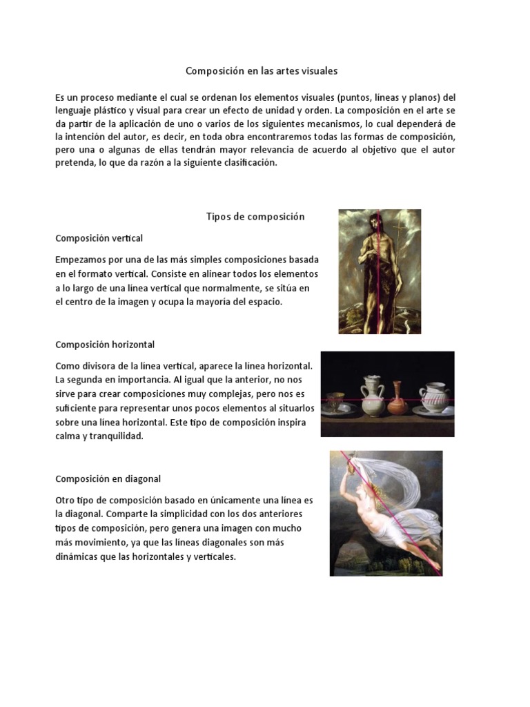 Tipos de Composición en el Arte | PDF
