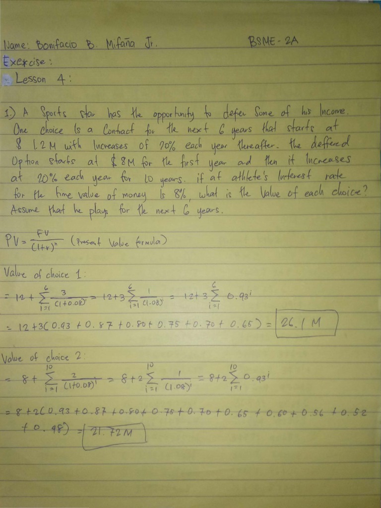 Lesson 4 - BSME 2A | PDF