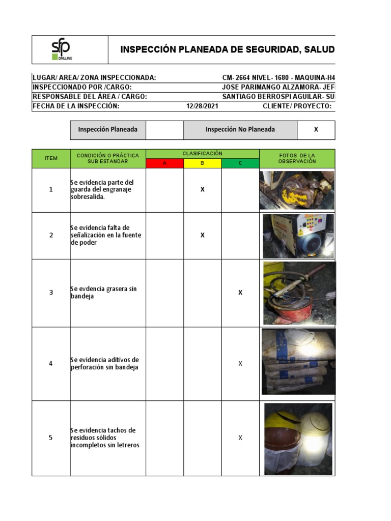 Informe de Inspeccion de Jose Parimango | PDF