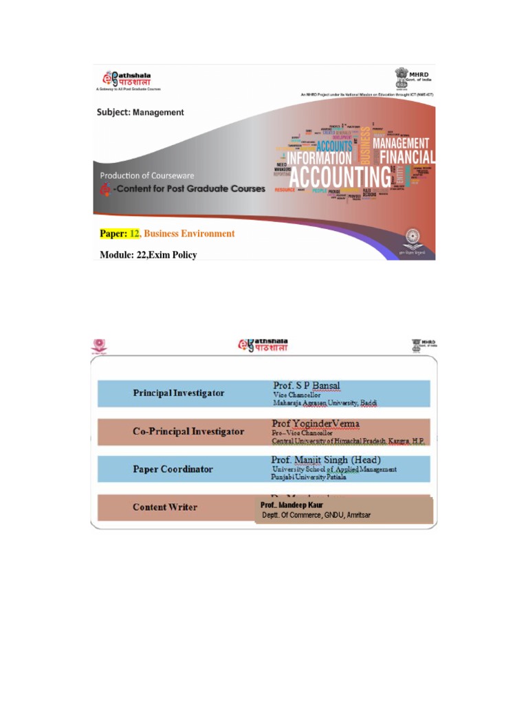 EXIM From Beginning | PDF | Exports | Tariff