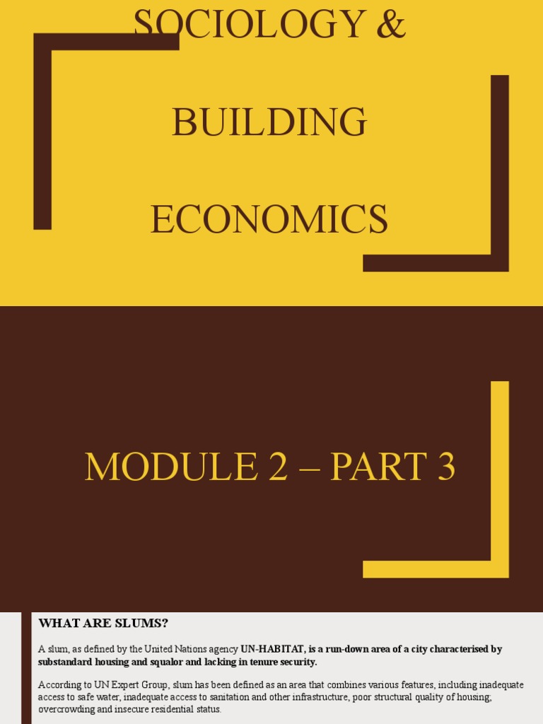 MODULE 2 - Part 3 | Download Free PDF | Slum | Poverty