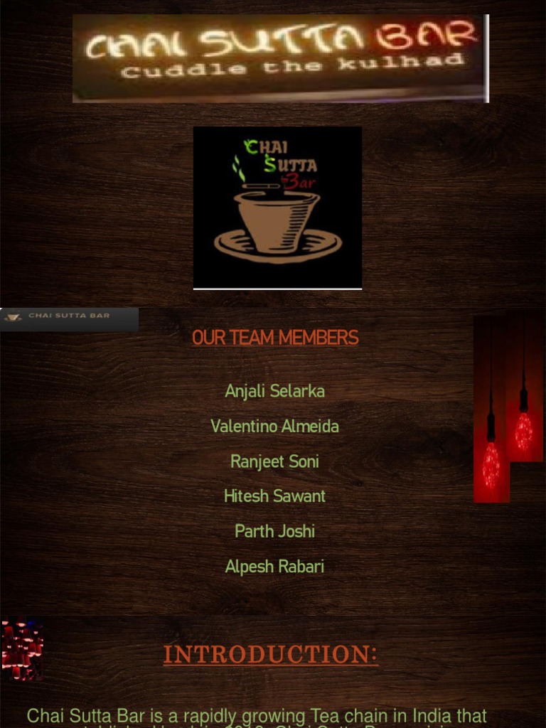 CSB Tea Chain History and Competitors | PDF | Tea | Drink