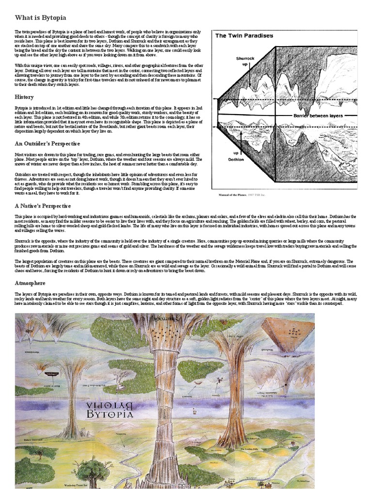 D&D 5E - Bytopia-CORE-The Planes - Bytopia | PDF | Fantasy Role Playing ...