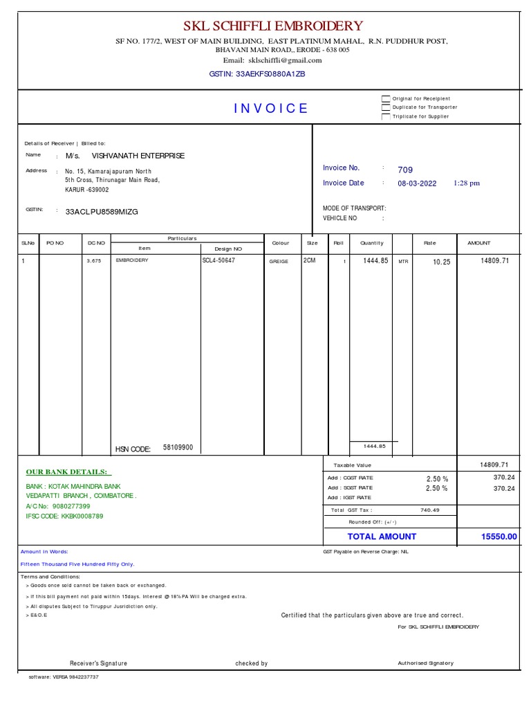 Vishvanath Enterprise Bill dt08032022 | PDF | Economies | Government