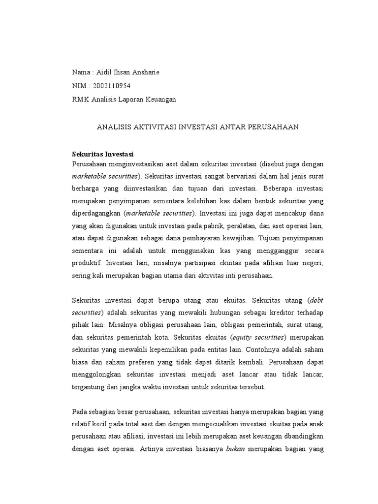 RMK 5 ALK Aidil Ihsan Ansharie | PDF