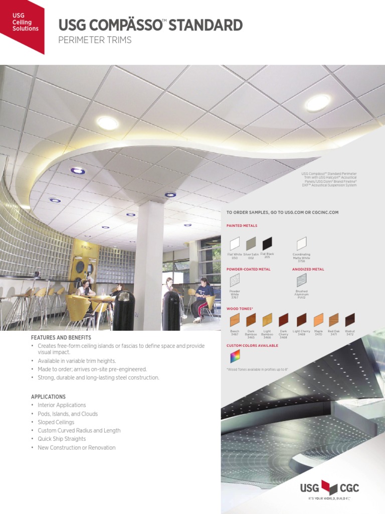 Usg Compässo Standard: Perimeter Trims | PDF