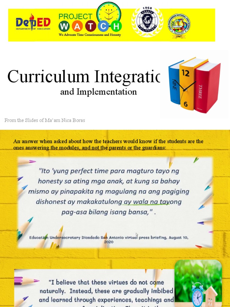 Curriculum Integration | PDF | Curriculum | Thought
