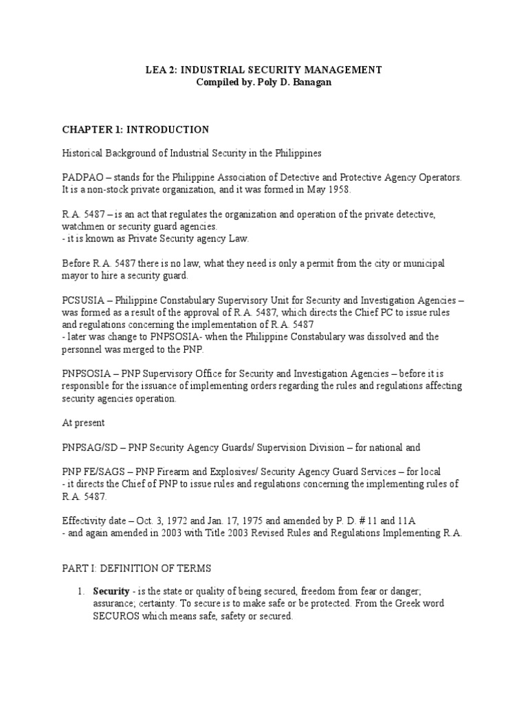 Lea 3 Industrial Sec | PDF | Physical Security | Security Alarm