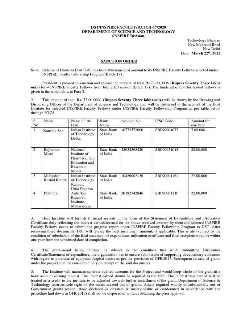 Draft 6 Lot Sanction Order PDF | PDF | Interest | Expense