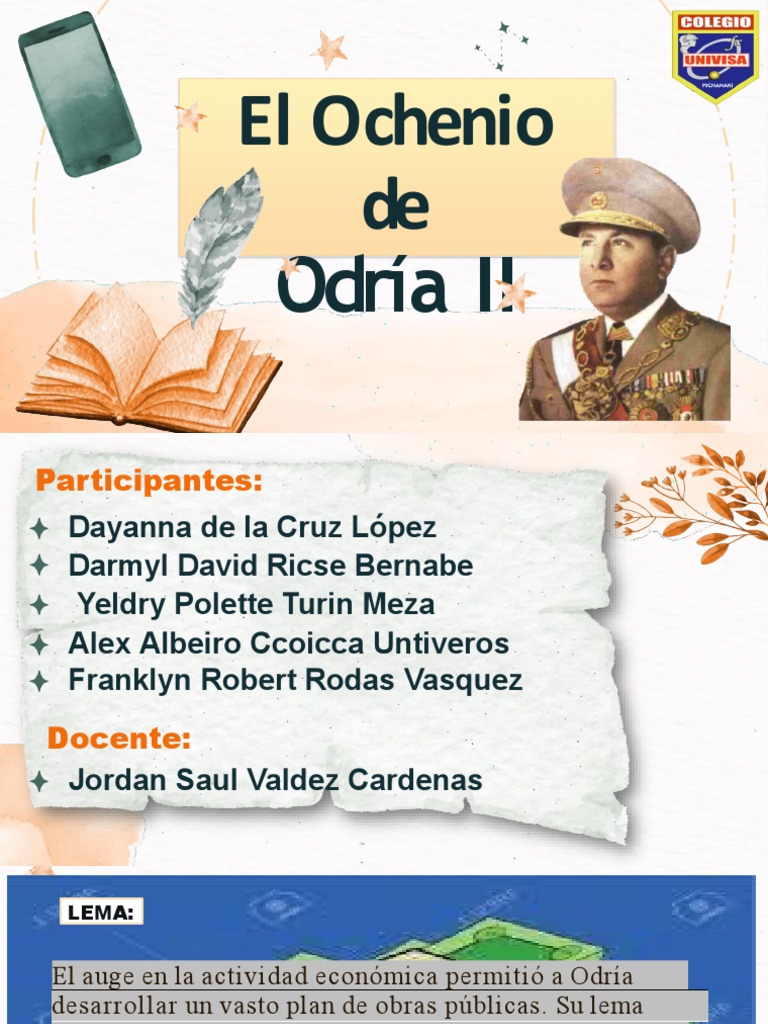 EL OCHENIO DE ODRÍA II. Grupo 1 | PDF