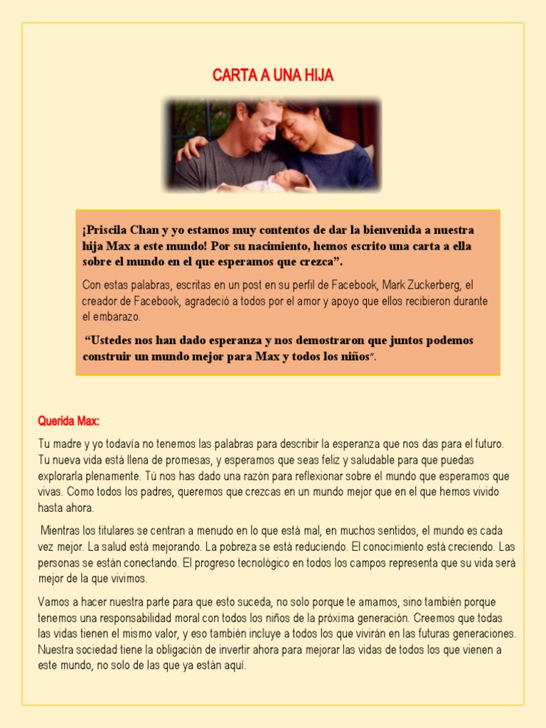 Plan Lector-CARTA A UNA HIJA | PDF
